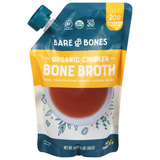 Bare Bones Organic Chicken Bone Broth | Delivery Near You | Uber Eats