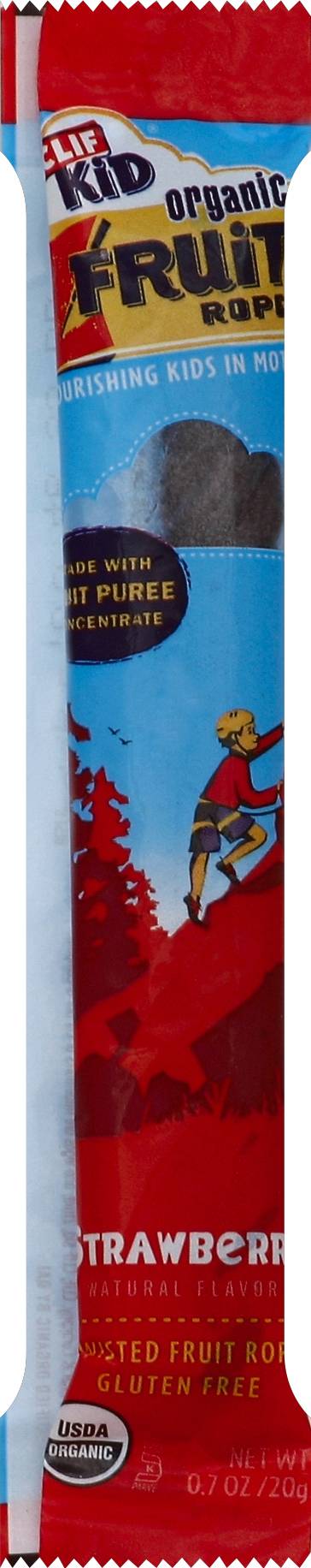 Clif Organic Strawberry Fruit Rope (0.7 oz) | Delivery Near You | Uber Eats