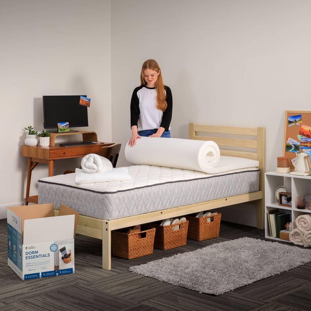 Comfort Revolution Dorm Essentials Twin Xl Sleep Bundle Delivery Near ...