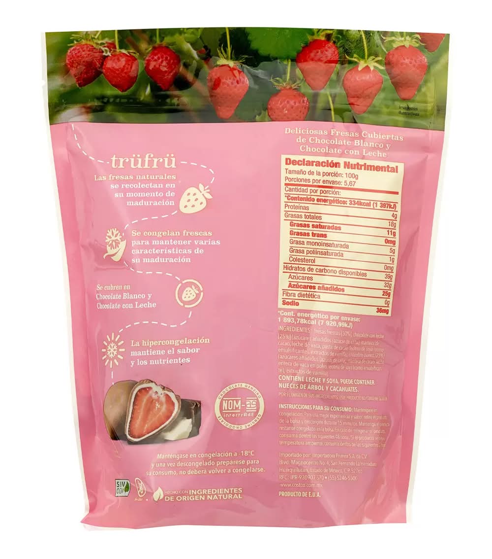 Costco - Trü Frü · Fresas congeladas cubiertas en chocolate blanco y ...
