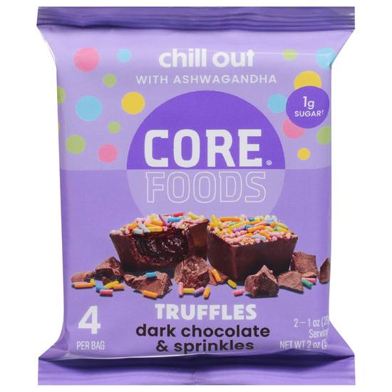 Core Foods Chill Out Dark Chocolate & Sprinkles Truffles | Delivery ...