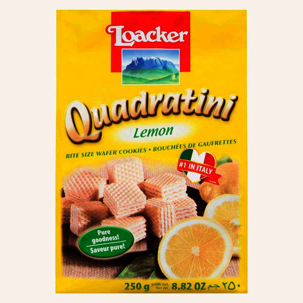 Loacker Quadratini Lemon Bite Size Wafer Cookies Delivery Near Me ...