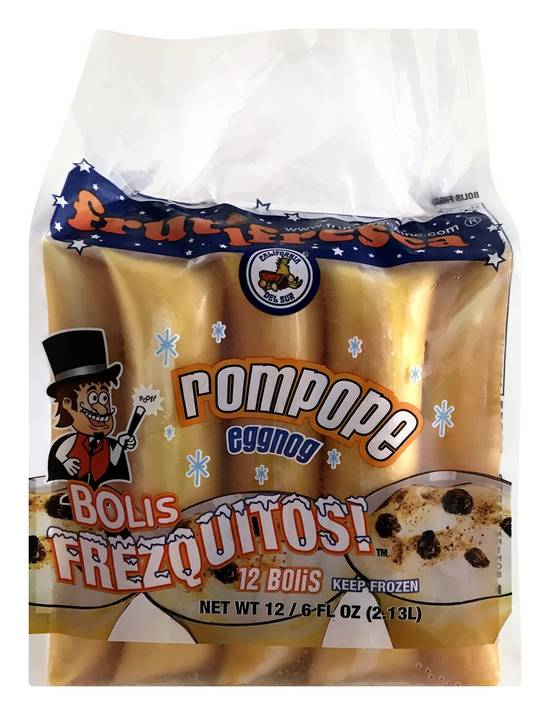 Frutifresca Frezquitos! Rompope Eggnog Ice Sticks (12 ct) | Delivery ...