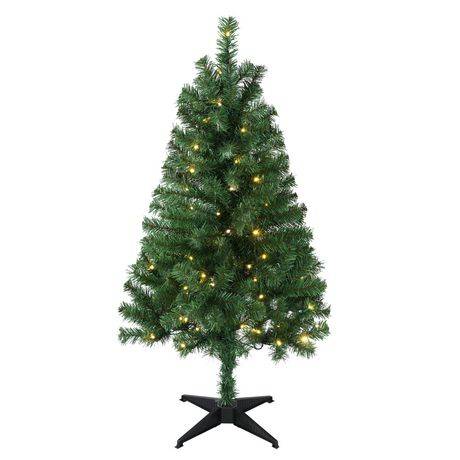 Holiday Time Pre-Lit Regular Full Pine Green Christmas Tree (1 unit ...