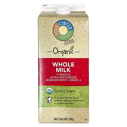 Full Circle Organic Whole Milk (1.89 L) | Delivery Near You | Uber Eats