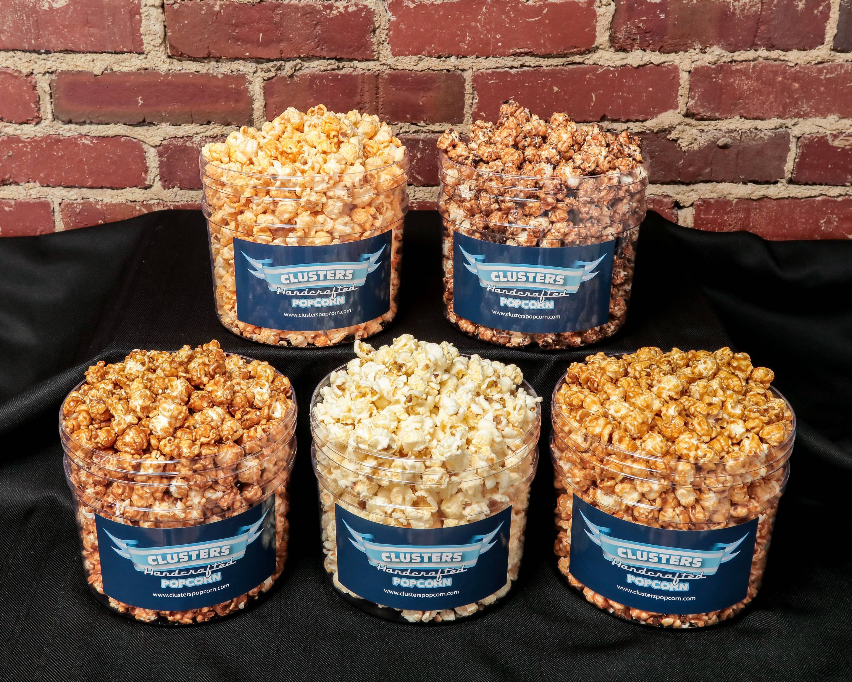 Clusters Handcrafted Popcorn Menu Bethlehem • Order Clusters ...