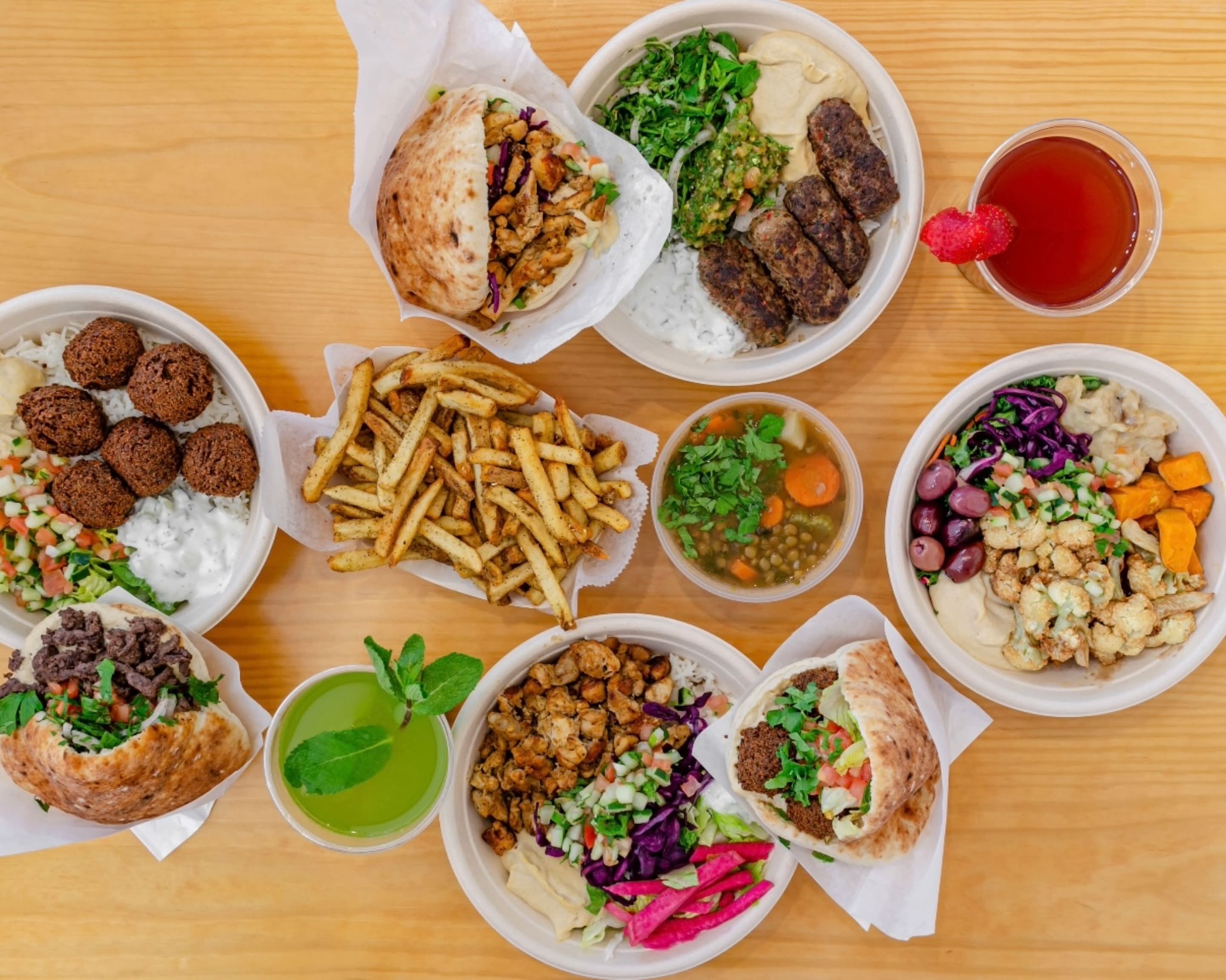 Order Bis Bas Mediterranean Grill (536 Driggs Ave, Store) Menu Delivery ...
