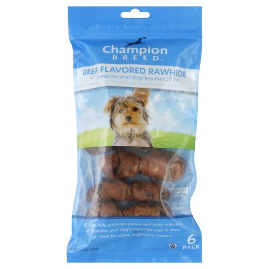 Champion Breed Rawhide Bones (beef flavoured) | Delivery Near You ...