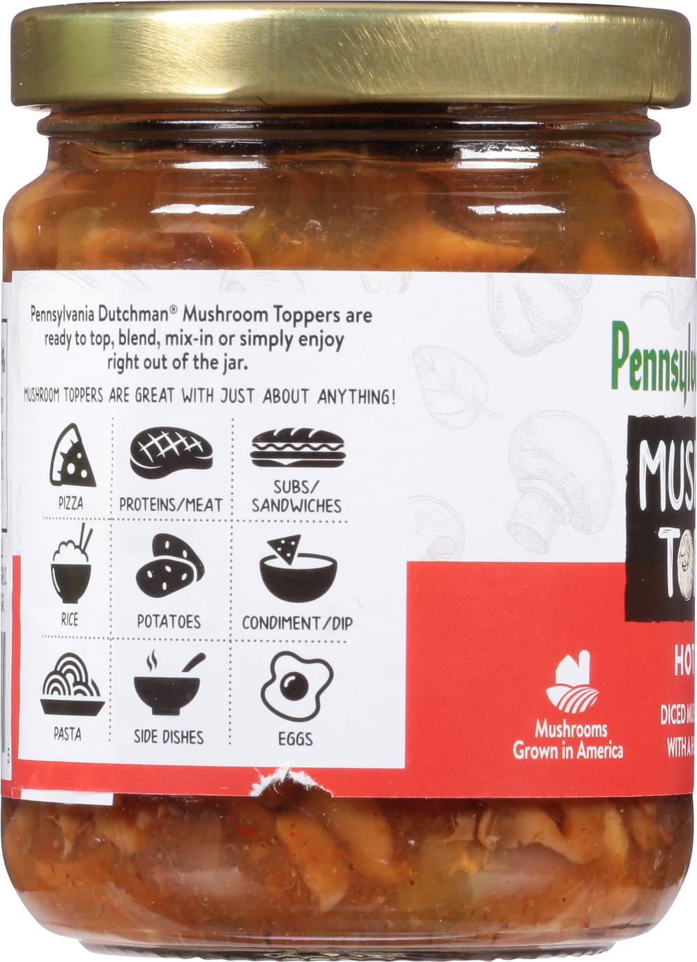 Pennsylvania Dutchman Hot & Spicy Mushroom Toppers (7 oz) | Delivery ...
