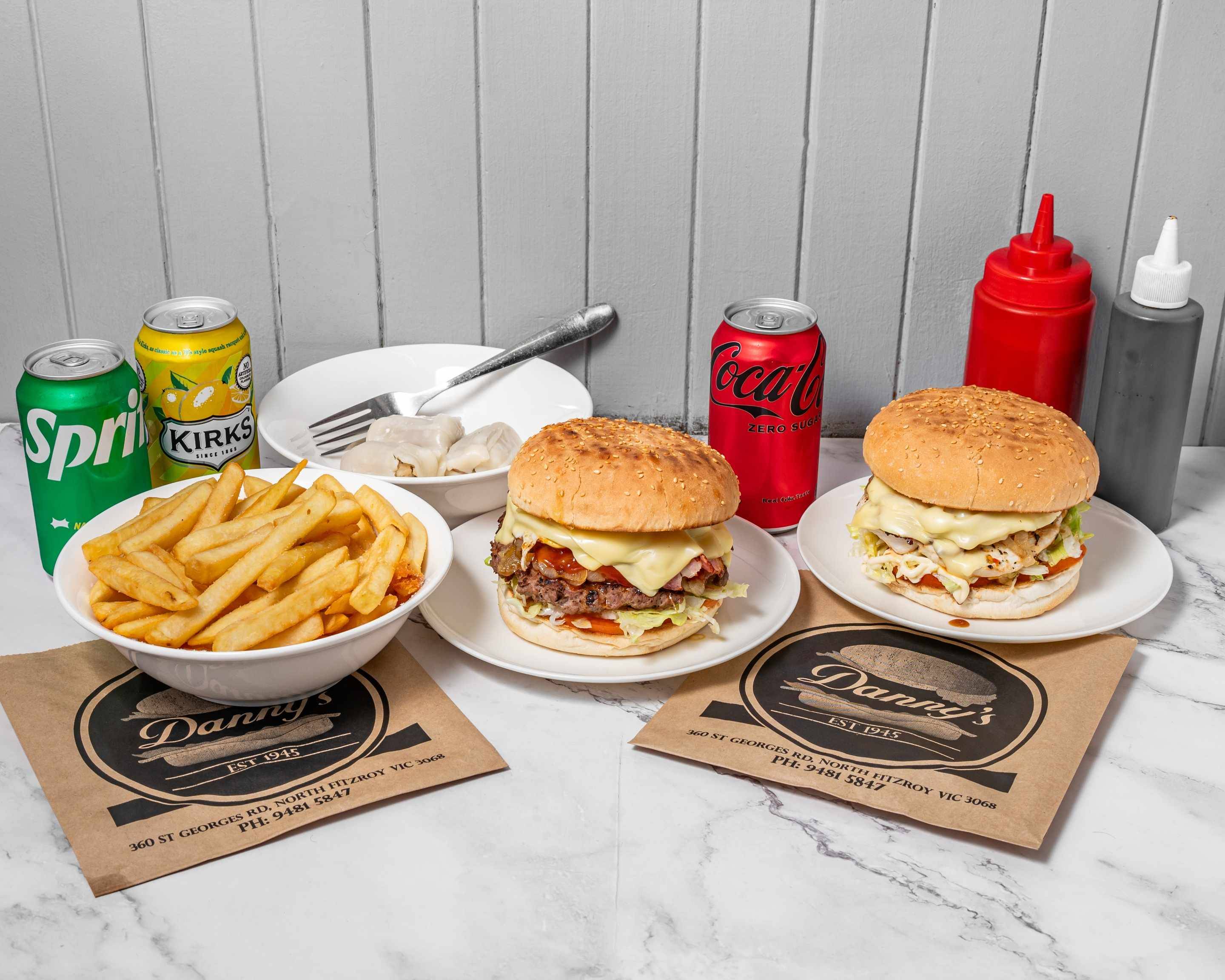Order Danny's Burgers | Menu & Prices | Melbourne Delivery | Uber Eats