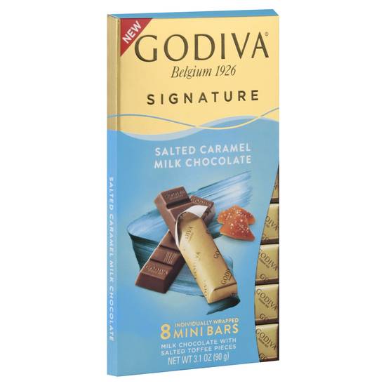 Godiva Signature Salted Caramel Milk Chocolate Mini Bars | Delivery ...