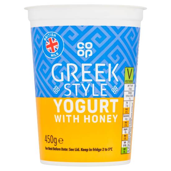 Co-op Greek Style Yogurt With Honey Delivery Near Me | Order Online ...
