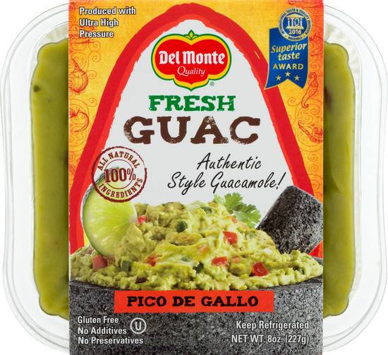 Del Monte Fresh Guac Pico De Gallo Gluten Free | Delivery Near You ...