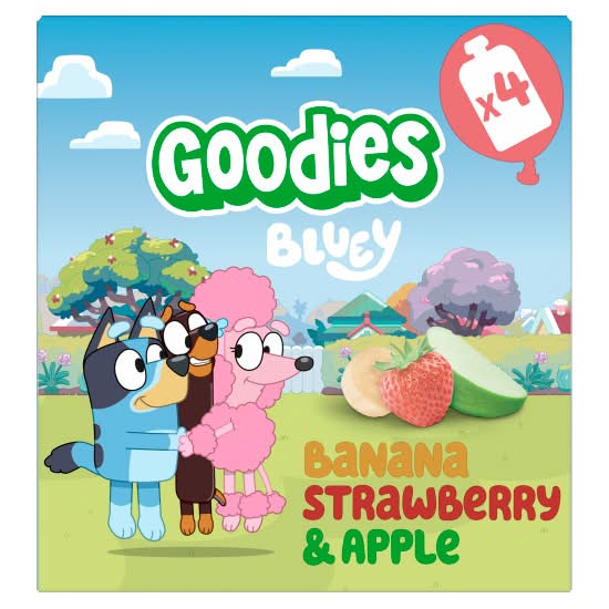 Goodies Bluey Kids 100% Fruit Smoothie Pouches Delivery Near Me | Order ...