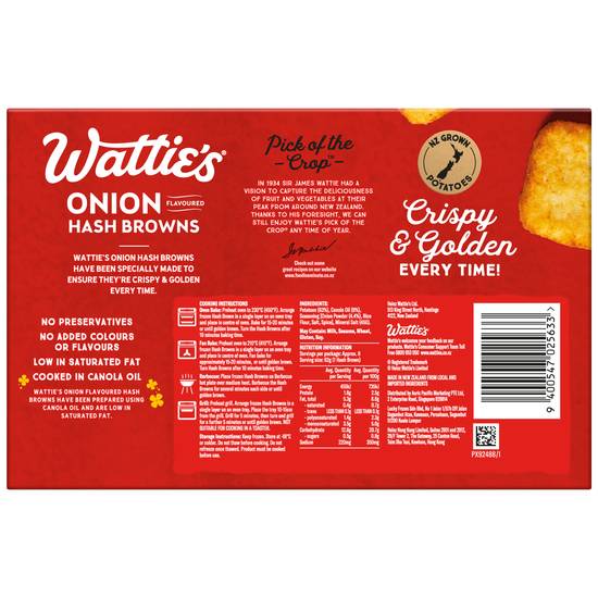 Wattie's Onion Flavoured Hash Browns | Delivery Near You | Uber Eats