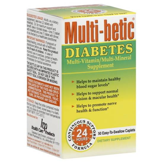 Multi-Betic Diabetes Easy-To-Swallow Caplets | Delivery Near You | Uber ...