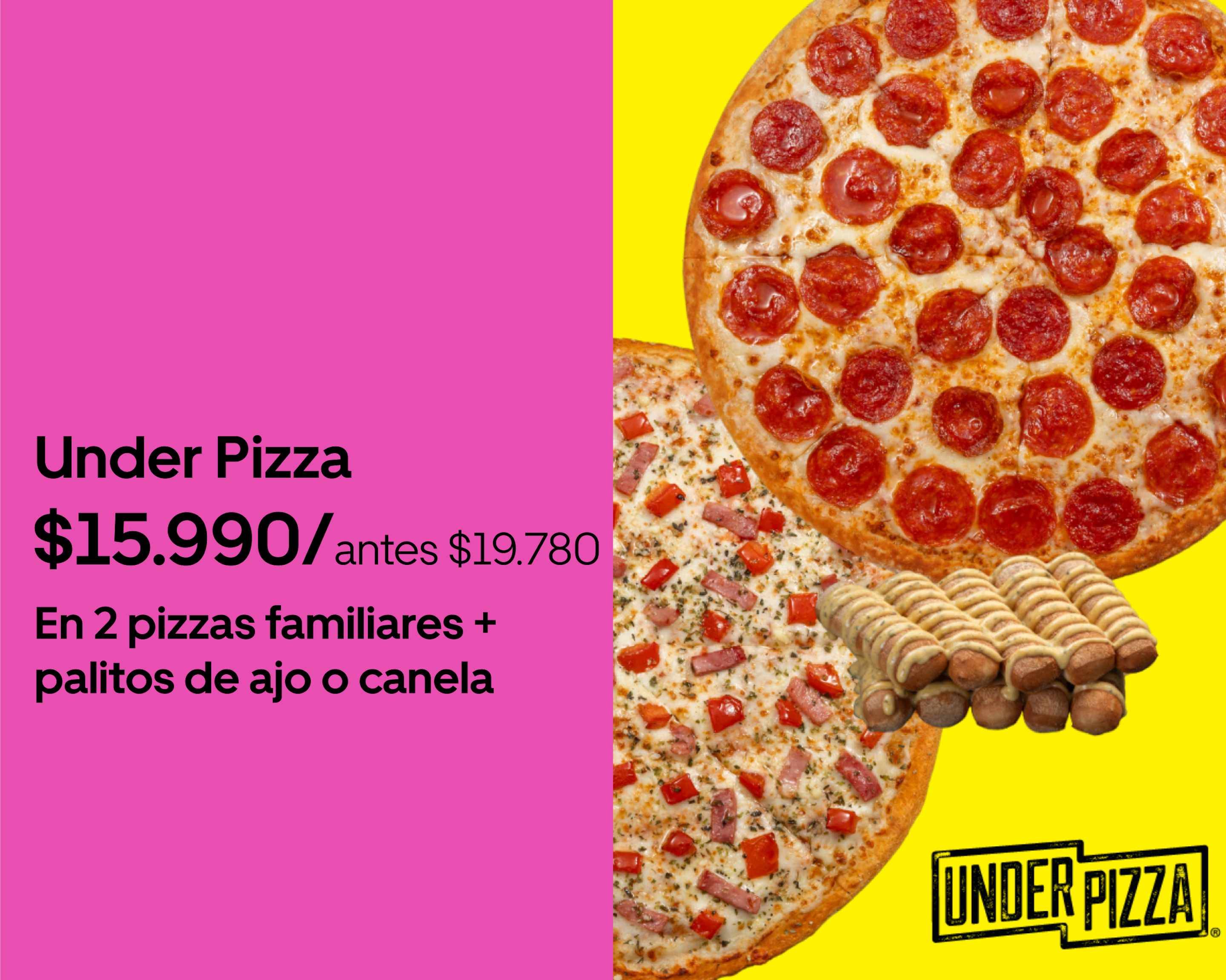 Underpizza Departamental Menú A Domicilio【menú Y Precios】santiago