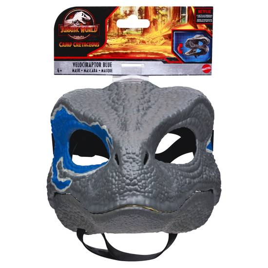 Jurassic World 4+ Camp Cretaceous Velociraptor Blue Mask | Delivery ...