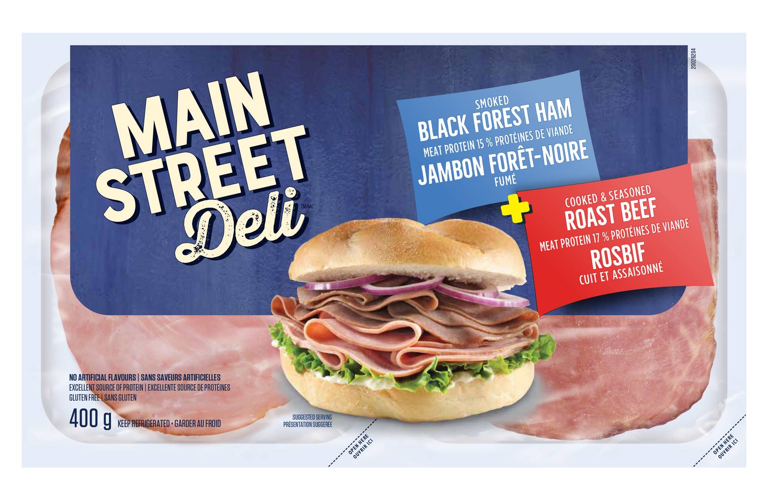 Schneider Mainstreet Deli Smoked Black Forest Ham Cooked Seasoned Roast ...