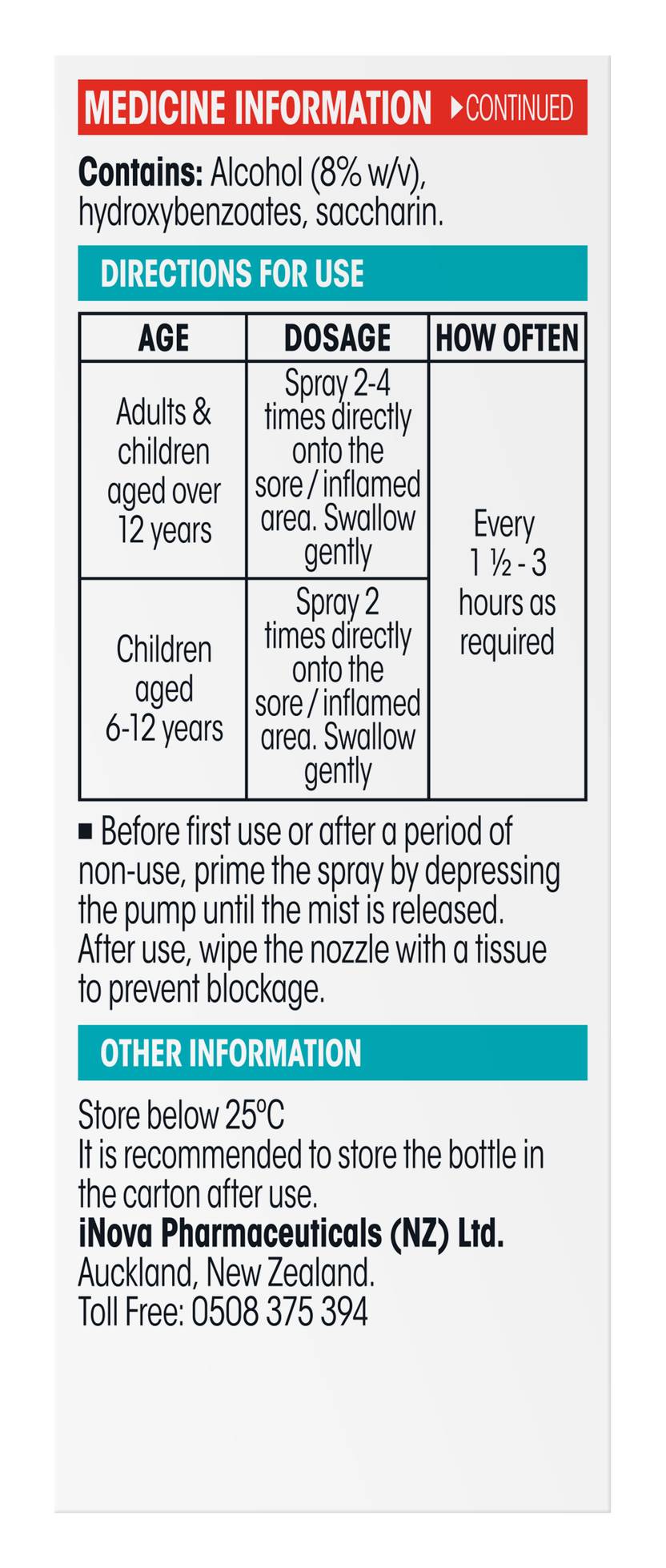 Difflam Sore Throat Spray Anti-Inflammatory Forte 88 Sprays Delivery ...