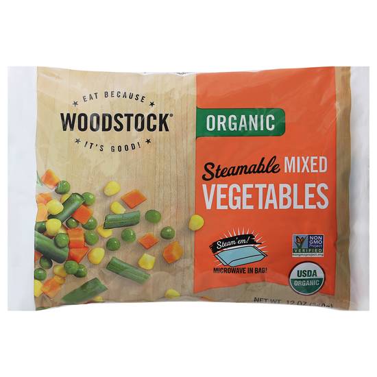 Woodstock Organic Steamable Mixed Vegetables | Delivery Near You | Uber ...