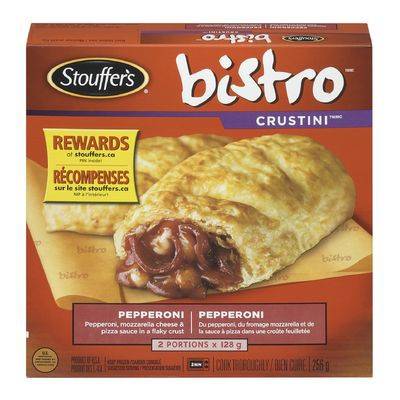 Stouffer's Pepperoni Mozzarella & Pizza Sauce Crustini, Bistro (2x128 g ...