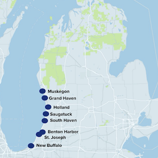 Uber in your favorite Western Michigan Beach Towns this Summer