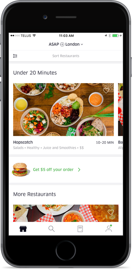 London: the new UberEATS app is here!