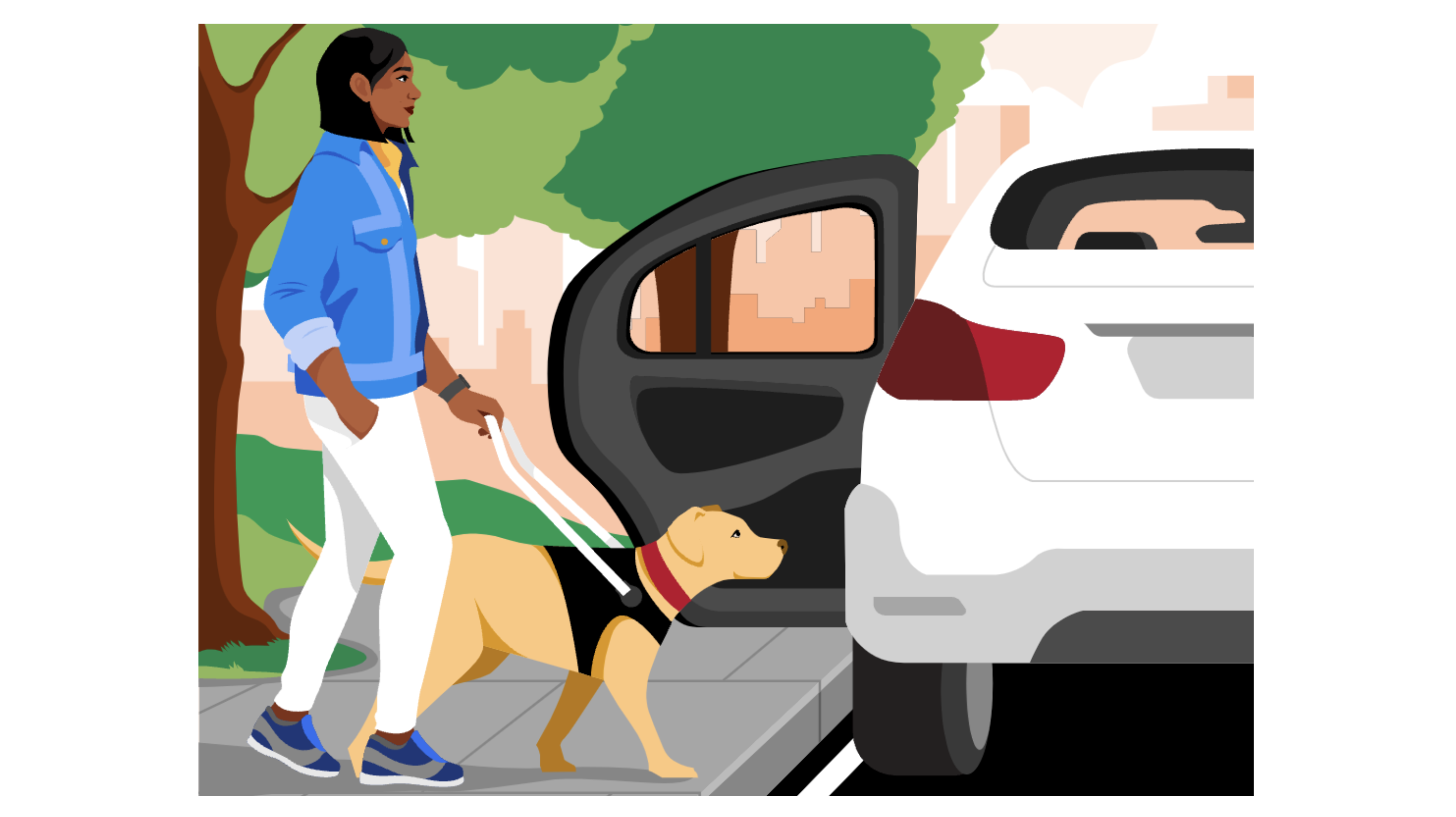 Supporting riders with service animals