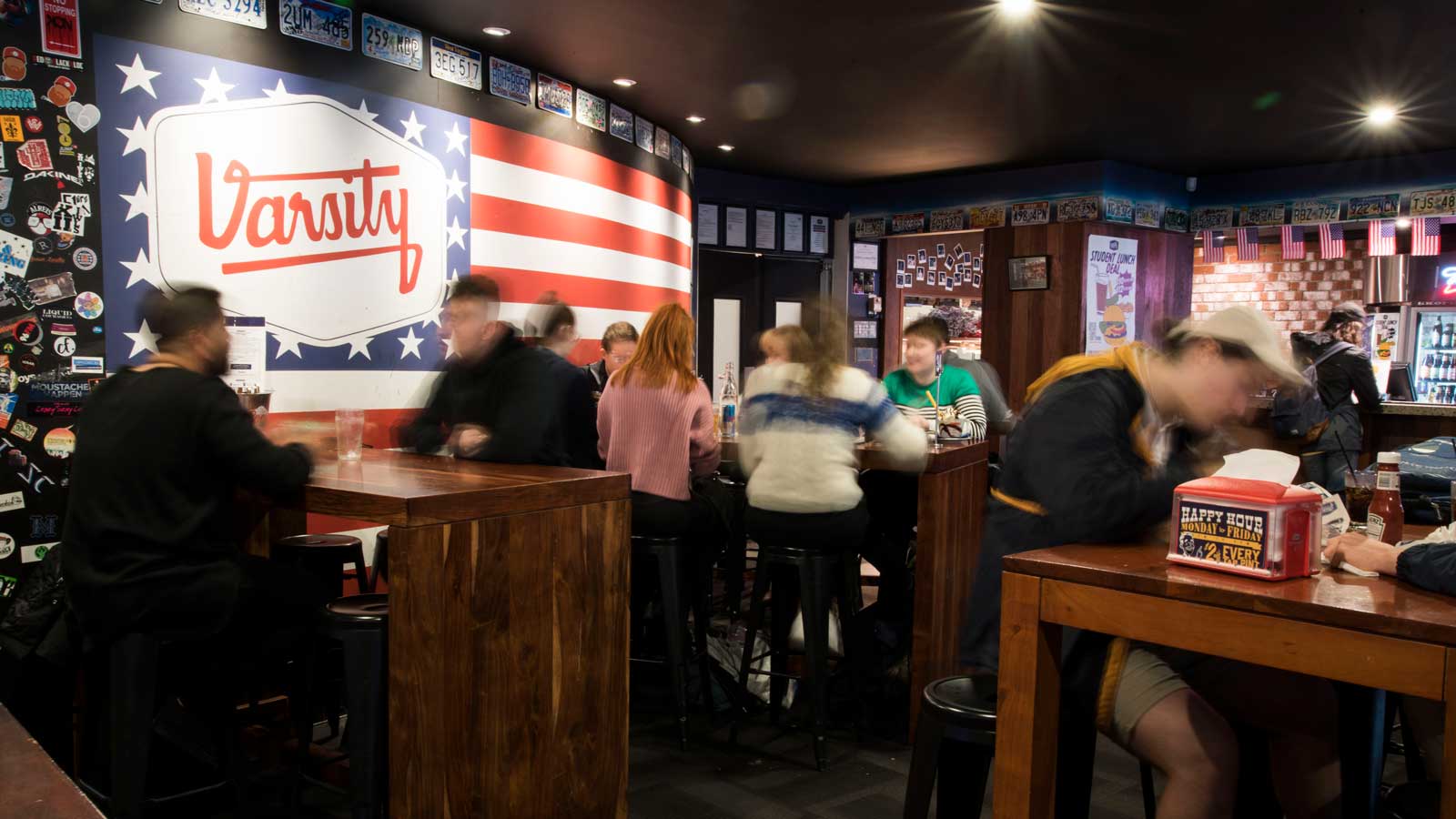 Varsity Bar — gourmet burgers and hot wings have never been so good